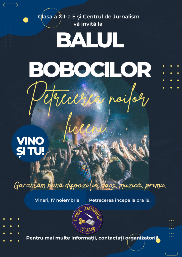 Vă invităm la Balul Bobocilor - ediția 2023 - Danubius